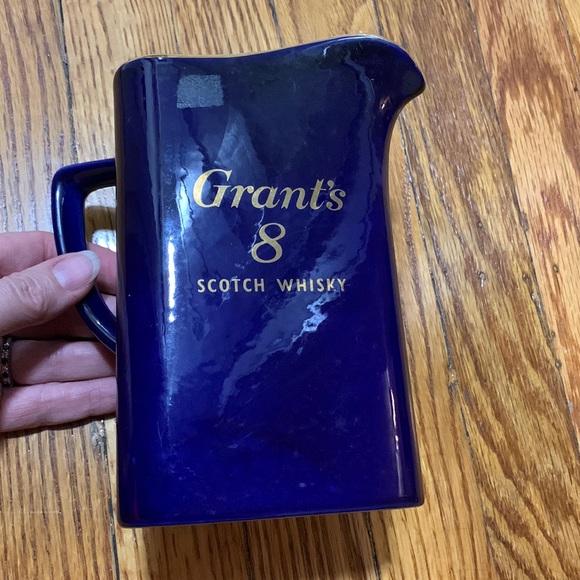 Grant’s 8 | Accents | Vintage Grants 8 Scotch Whisky Cobalt Blue ...